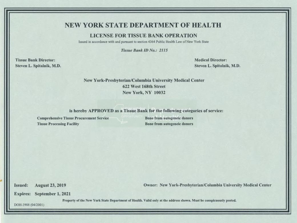 Laboratory Permits and Accreditations | Pathology
