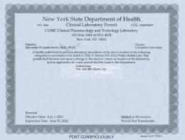 Laboratory Permits and Accreditations | Pathology